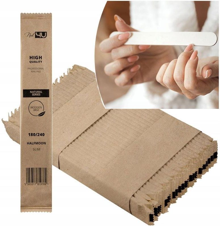Nail4U Zestaw 50szt. Pilnik Łódka Slim #180/240 - Opinie i ceny na Ceneo.pl