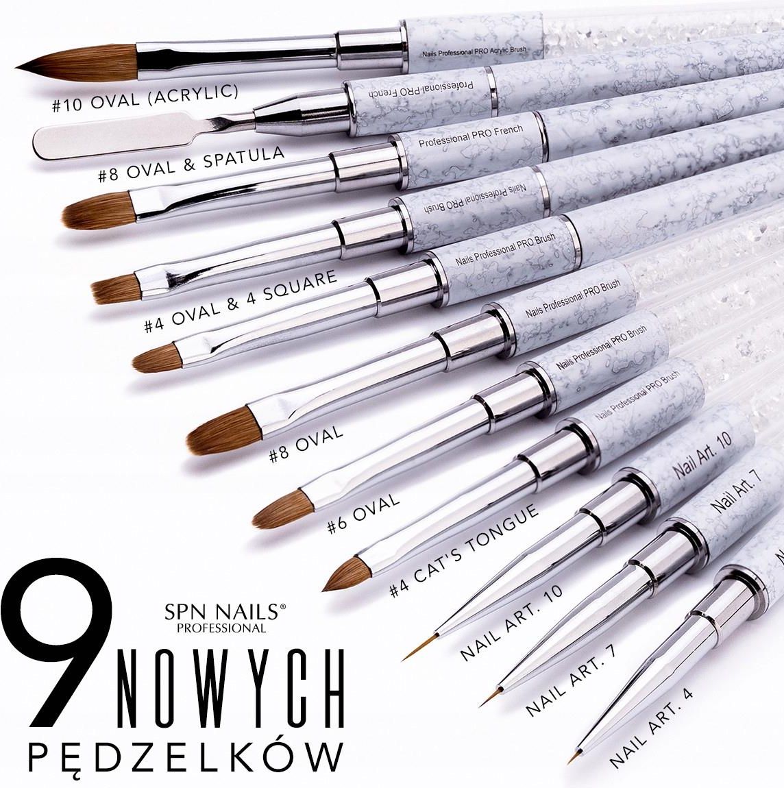 Spn Nails Pędzelek Do Paznokci #4 Koci Język - Opinie i ceny na Ceneo.pl