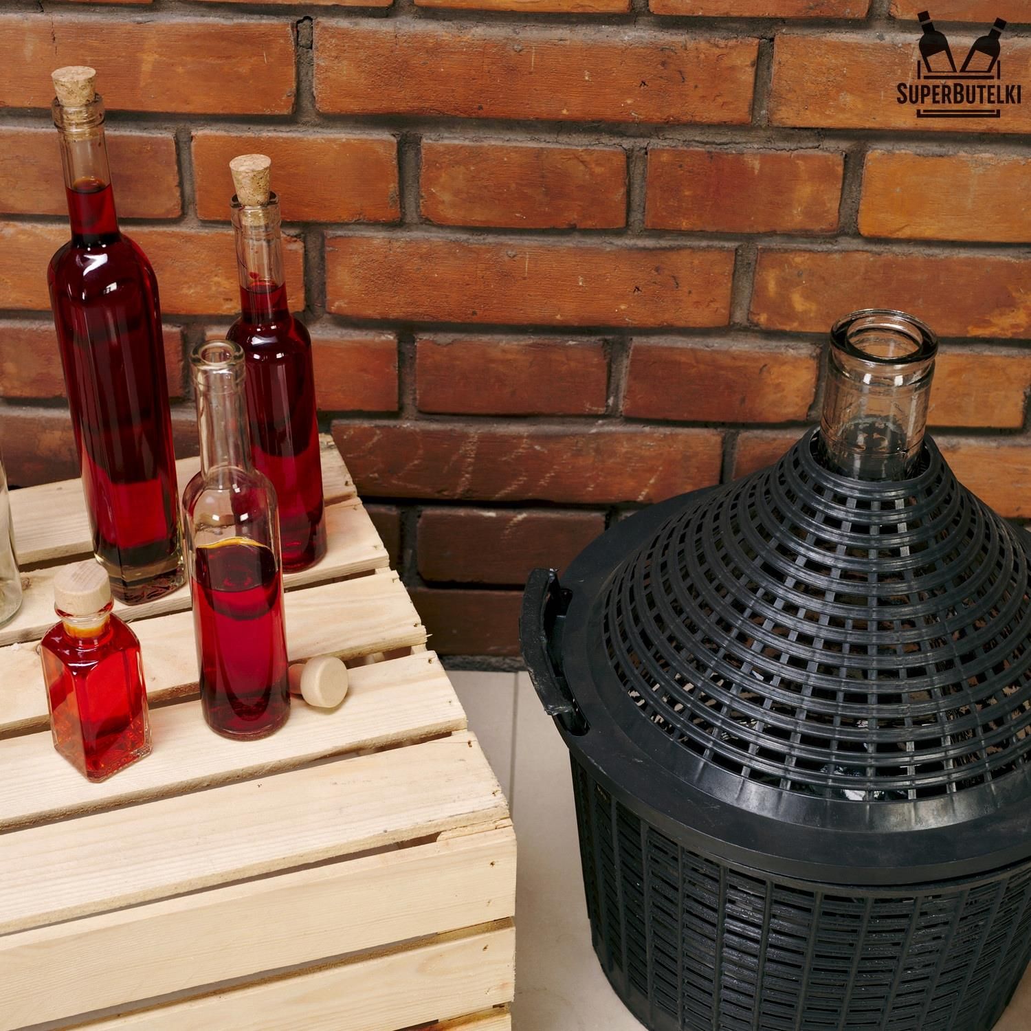 Superbutelki Balon Dama Gąsior 54L Na Wino W Koszu Dymion Butla - Ceny ...