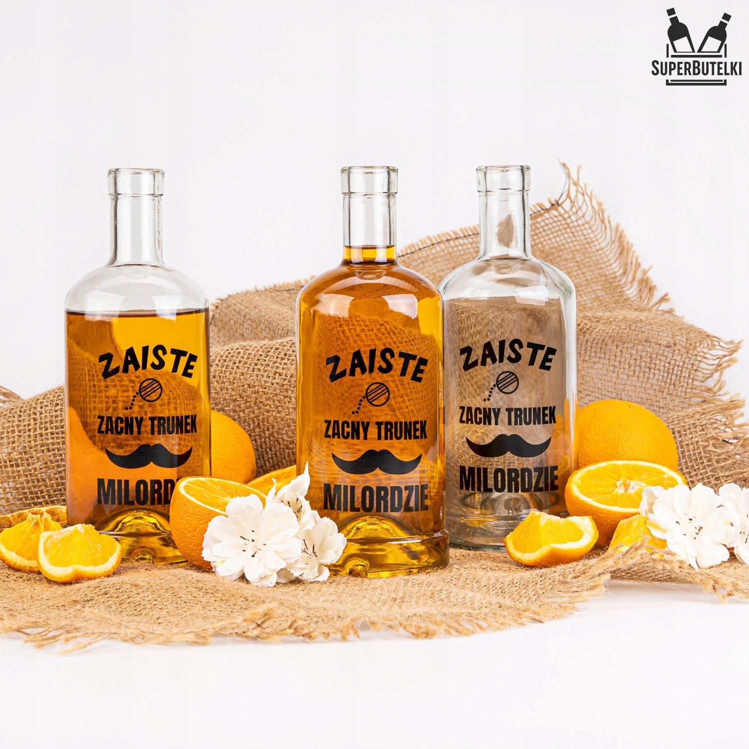 Superbutelki 5X Butelki Tadek 0,5L Nadruk Zacny Trunek Nalewki ...