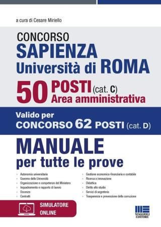 Concorso Sapienza Università di Roma 50 posti (cat. C). Area amministrativa. Manuale per tutte ...
