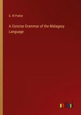 A Concise Grammar of the Malagasy Language - Literatura obcojęzyczna ...