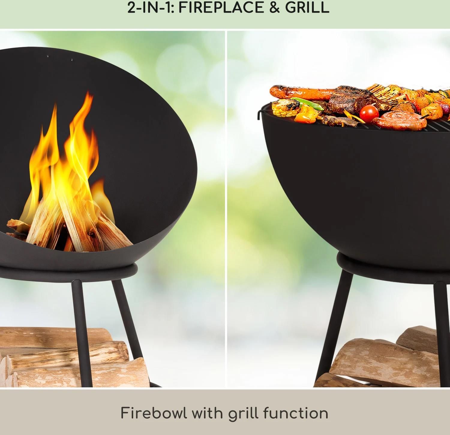 Blumfeldt Azuma Misa Paleniskowa 66cm 2mm Ruszt Na Węgiel Drzewny I ...