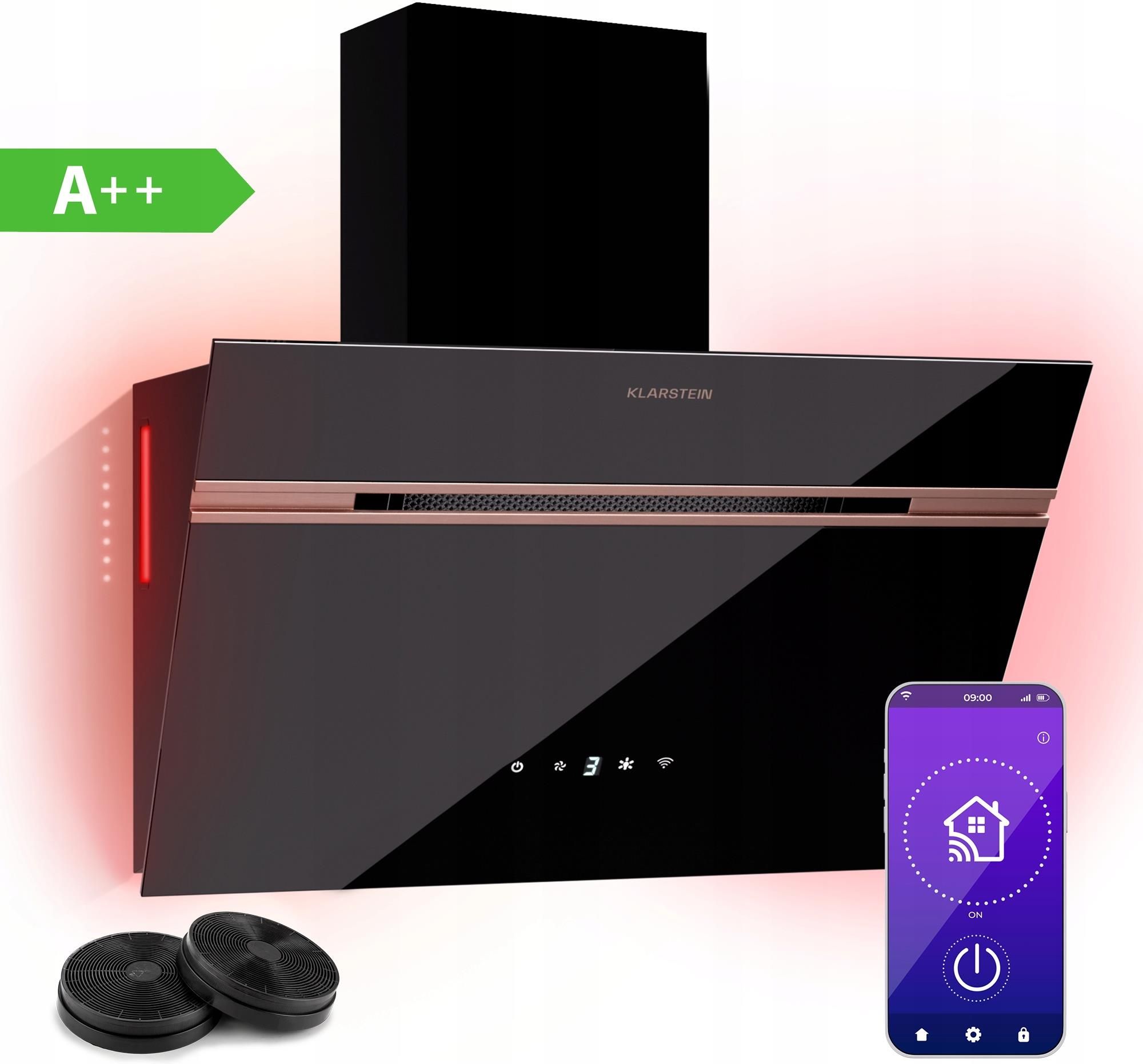 Okap Klarstein Alina 3.0 60cm Czarny - Opinie i ceny na Ceneo.pl