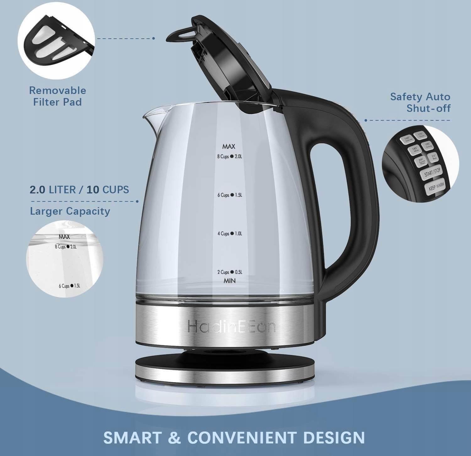 Czajnik Czajnik elektryczny HadinEEon GK2003CT - Opinie i ceny na Ceneo.pl