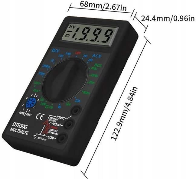 Modulosy Uniwersalny Miernik Multimetr Cyfrowy Dt830D Dc Ac Rezystancja ...