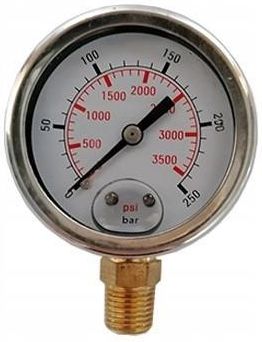 Manometr Glicerynowy D50 0-250 Bar Wejście Boczne 1/4 Ag Myjka Ciśnieniowa - ceny i opinie ...
