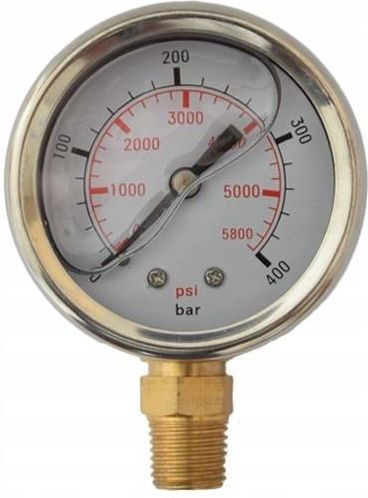 Manometr Glicerynowy D63 0-400 Bar Wejście Boczne 1/4 Ag Myjka Ciśnieniowa - ceny i opinie ...