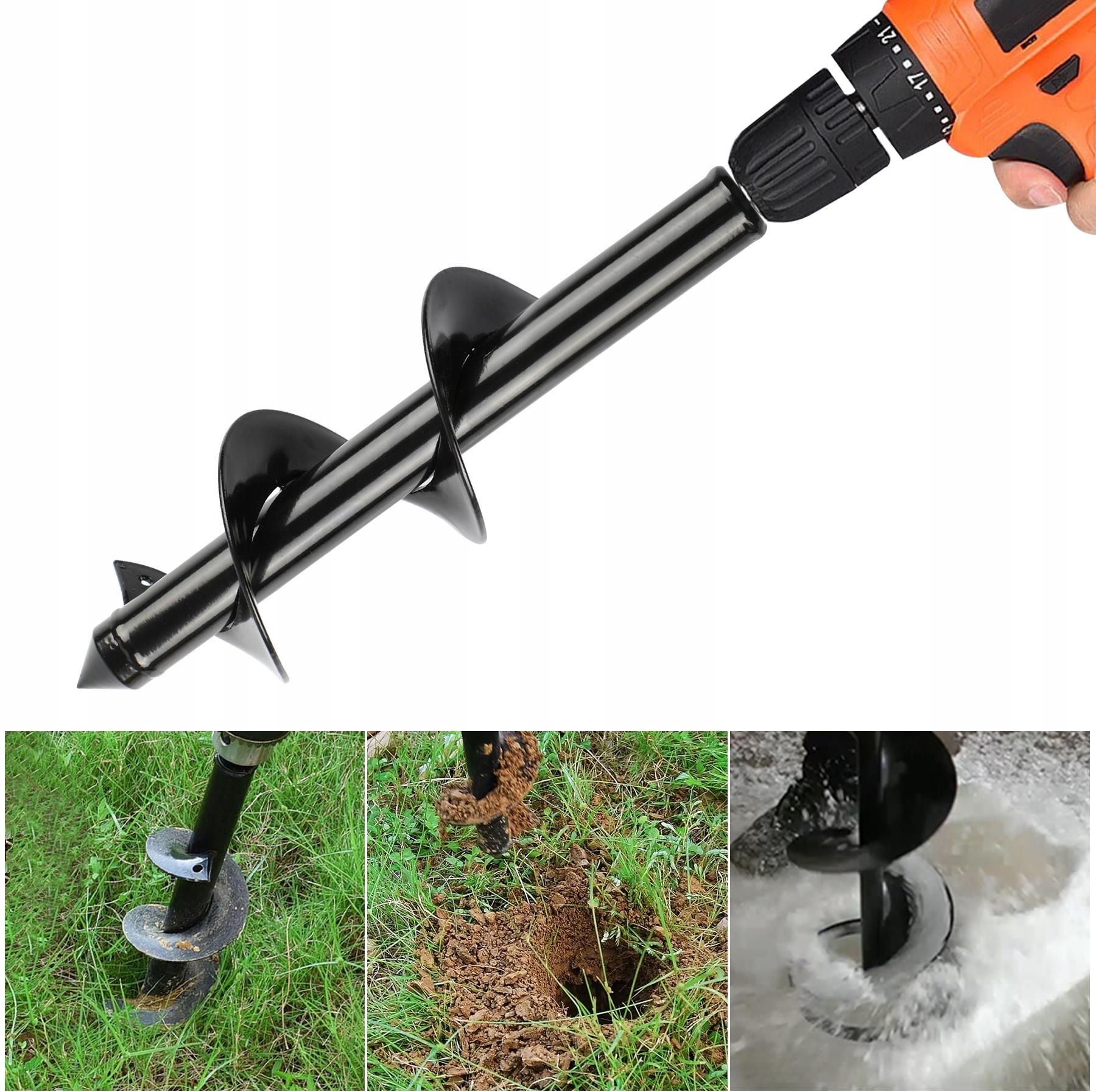 Adeytos Wiertło Do Ziemi Świder Ogrodniczy 8X30cm +4X22cm - Ceny i opinie - Ceneo.pl