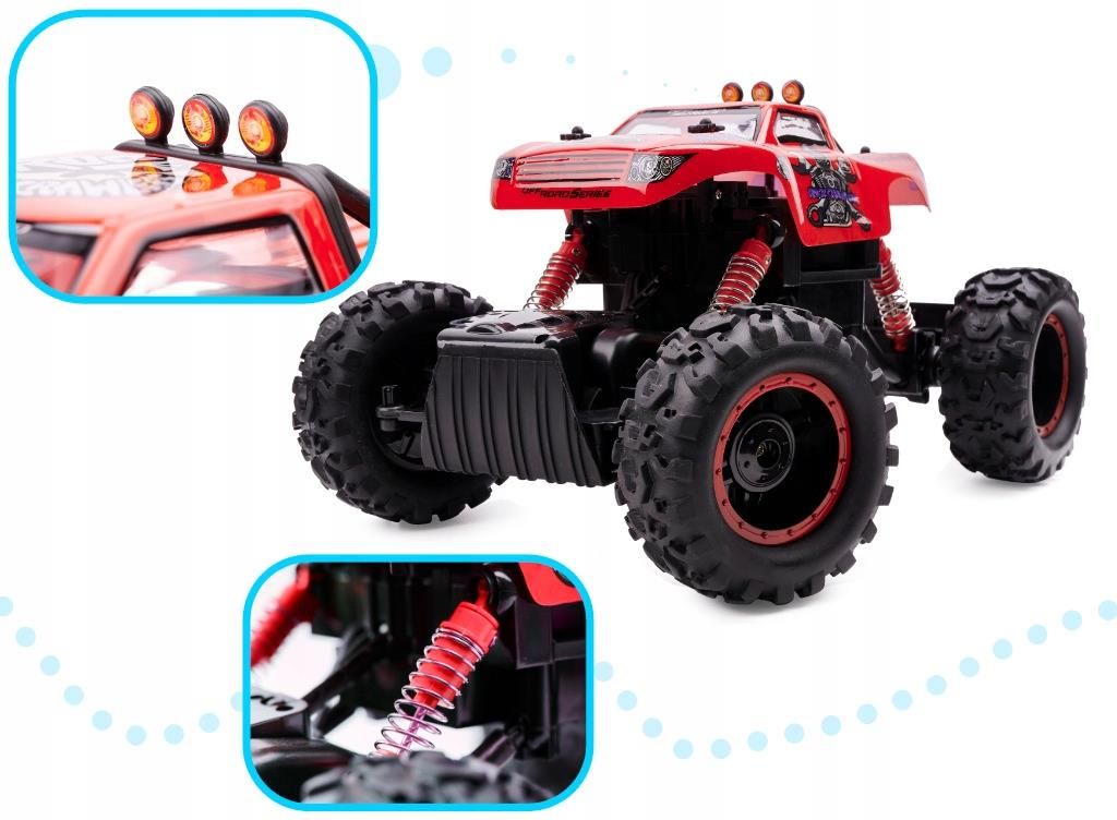 Leantoys Zdalnie Sterowany Samochód Terenowy 4X4 Rc Auto Zabawka Pilot ...