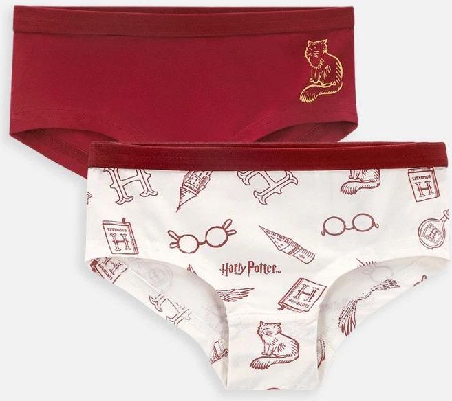 Majtki dziewczęce wielokolorowe hipsterki 2 pack, licencja HARRY POTTER - Ceny i opinie - Ceneo.pl
