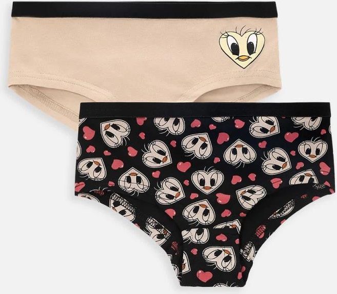 Majtki dziewczęce wielokolorowe hipsterki 2 pack, licencja LOONEY TUNES - Ceny i opinie - Ceneo.pl