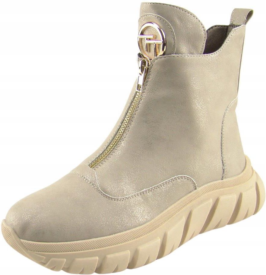 Botki damskie ocieplane Jezzi ASA219-3 złote 38 - Ceny i opinie - Ceneo.pl