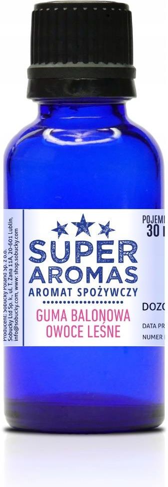 Super Aromas Aromat Guma Balonowa Owoce Leśne 30ml - Ceny i opinie - Ceneo.pl