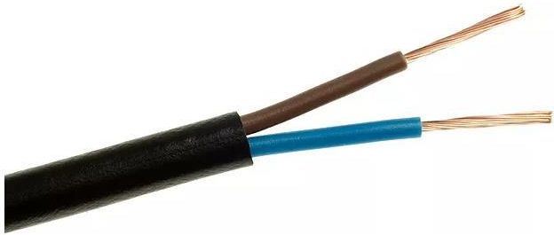 Ek Elektrokabel Przewód Omy 2X0,5 H03Vv-F Oponowy Mieszkaniowy 300/300V Czarny 5907702816777/Ekb ...