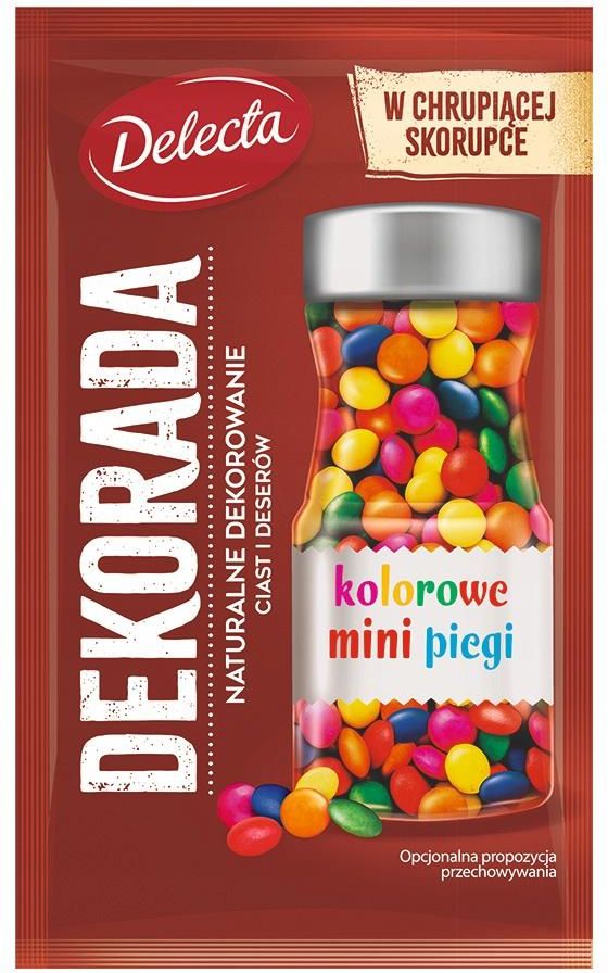 Delecta Dekorada Mini Piegi 35g Pisak Xxl Biały 30g Czerwony - Ceny i opinie - Ceneo.pl