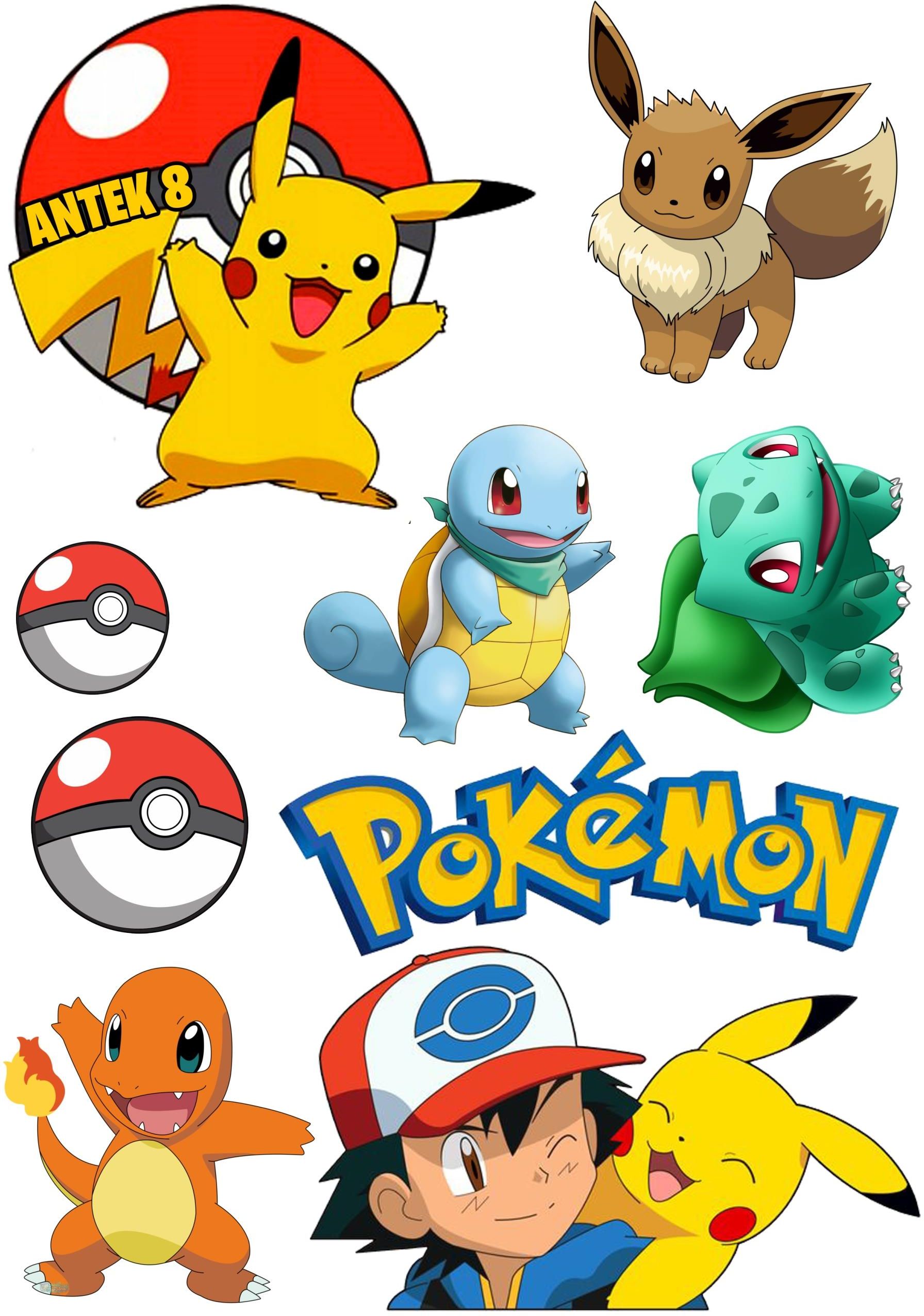 Waferspremium Opłatek Na Tort Pokemon Pikachu Postaci Napis - Ceny i ...