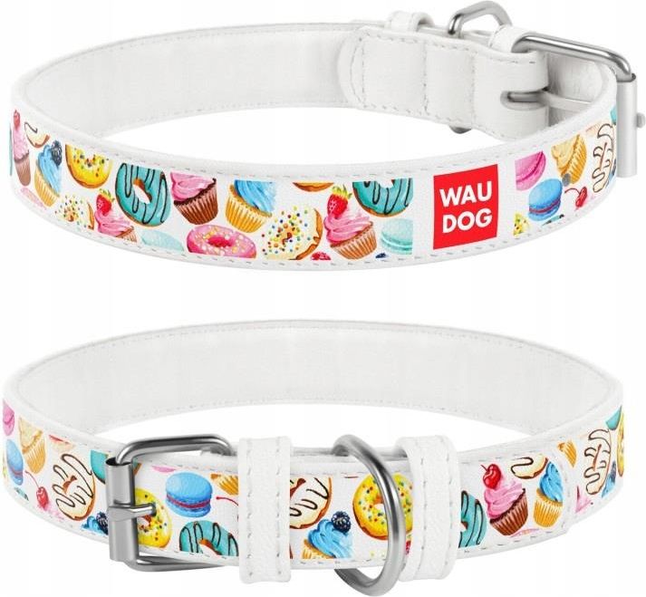 Waudog Obroża Ze Skóry Donuts Biała R5 38-49Cm - Ceny i opinie - Ceneo.pl