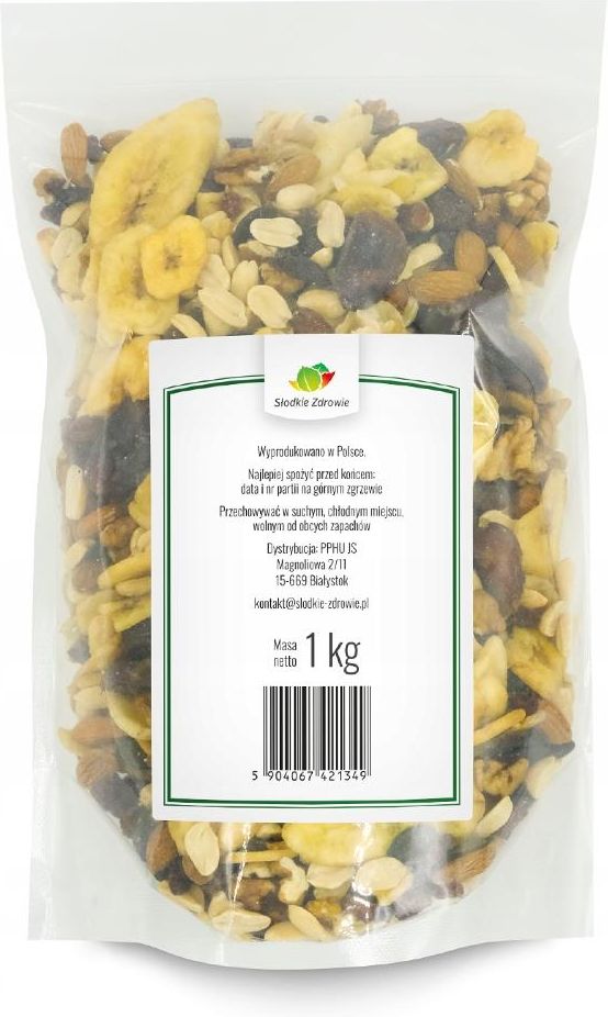 Słodkie Zdrowie Mieszanka Studencka Owoce Bakalie Przekąska 1kg - Ceny i opinie - Ceneo.pl