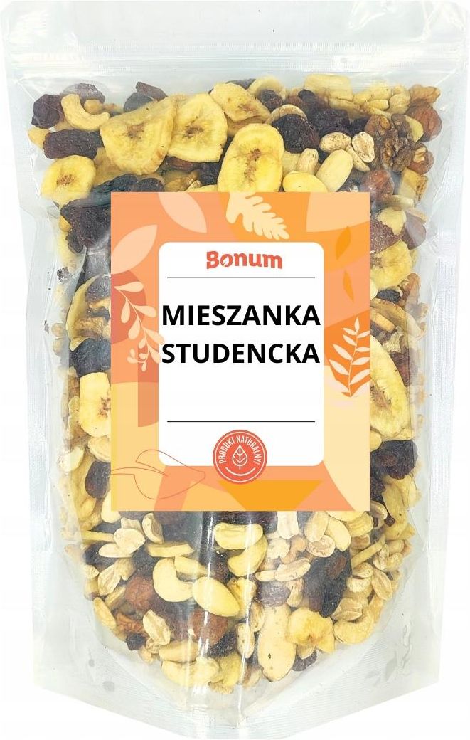 Bonum Mieszanka Studencka Jakościowa Bakaliowa 500g Mix Zdrowa Przekąska - Ceny i opinie - Ceneo.pl