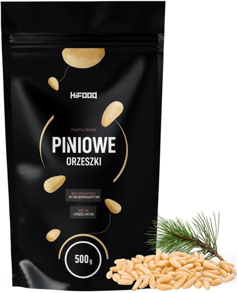 Hifood Orzeszki Pinii Piniowe 500g 100% Premium - Ceny i opinie - Ceneo.pl