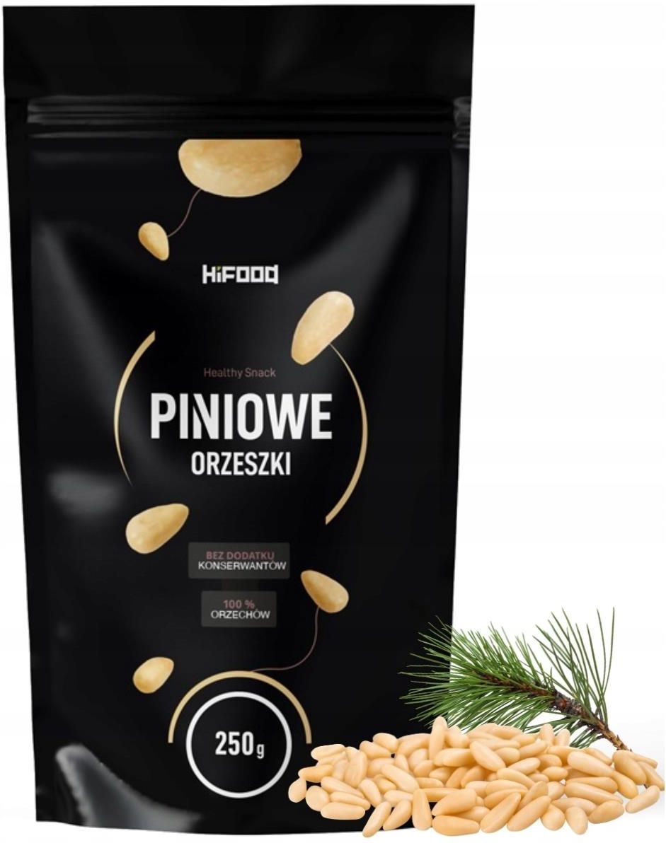 Hifood Orzeszki Pinii Piniowe 250g 100% Premium - Ceny i opinie - Ceneo.pl