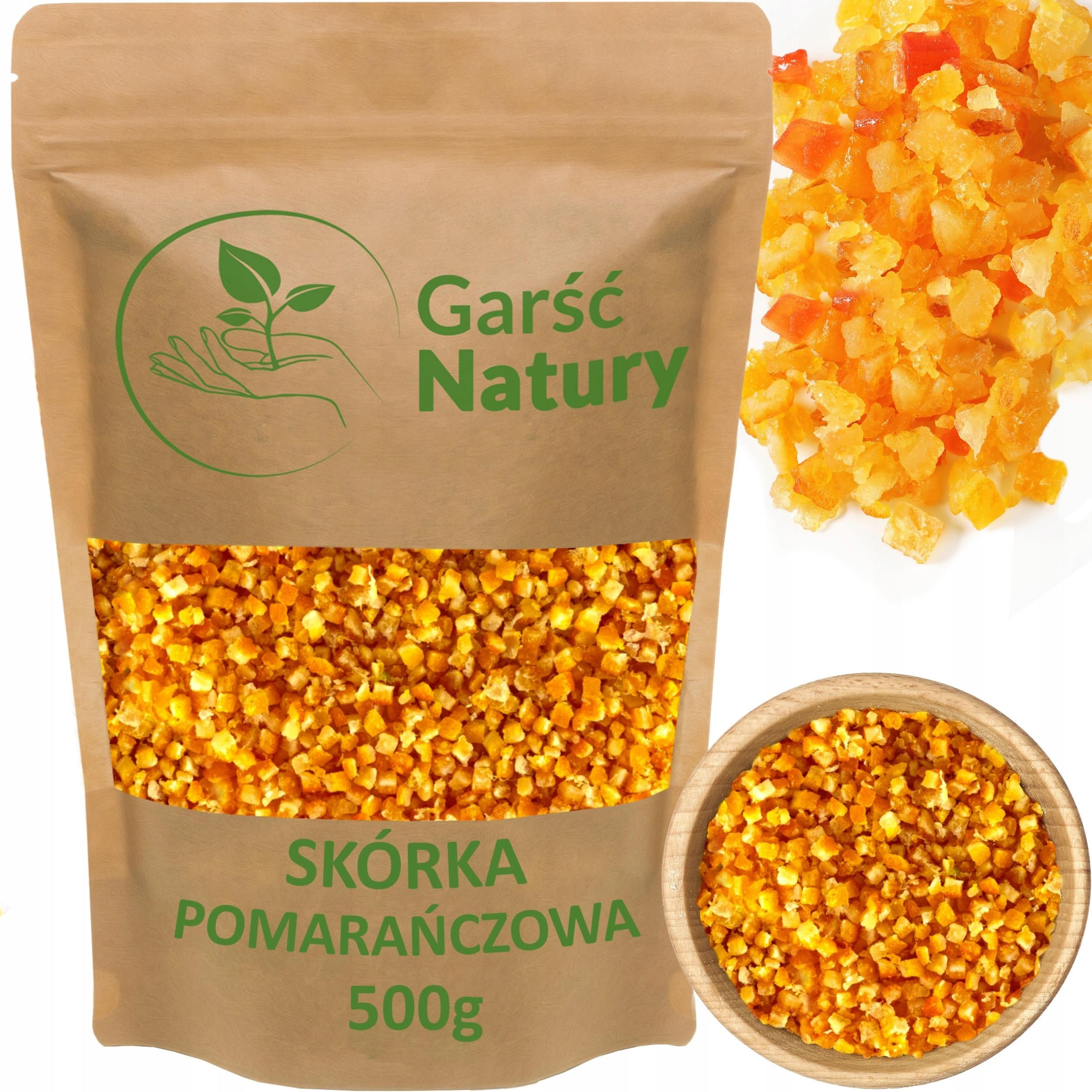 Garść Natury Skórka Pomarańczowa Kandyzowana 500g Kostka Z Pomarańczy 0,5kg Włoska - Ceny i ...
