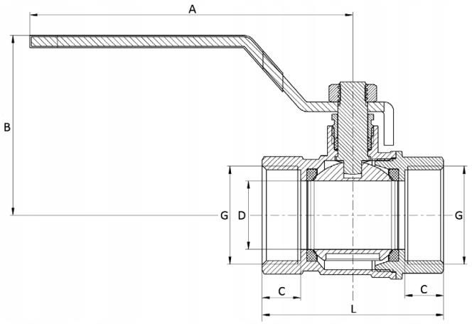 Zawór Invena Zawór Kulowy Z Dławikiem 3/4 Dn20 - Opinie i ceny na Ceneo.pl