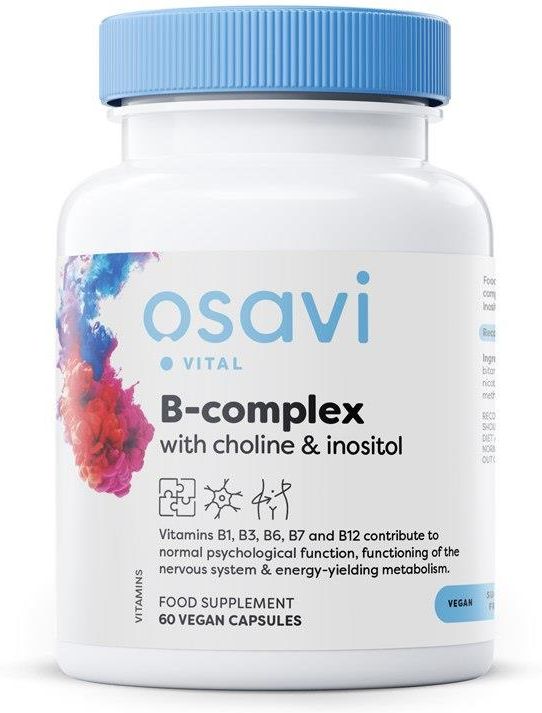 Osavi B-Complex With Choline & Inositol 60 Kaps - Opinie i ceny na Ceneo.pl