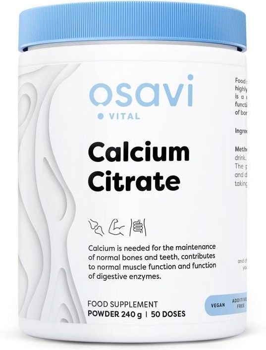 Osavi Calcium Citrate Powder 240g - Opinie i ceny na Ceneo.pl