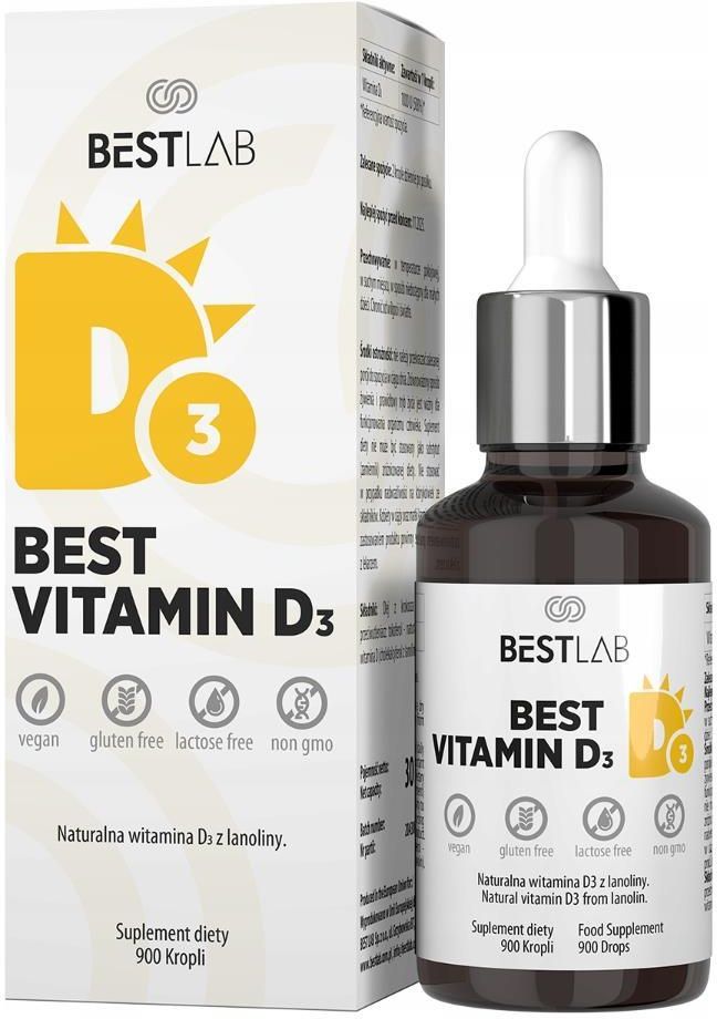 Best Lab Best Vitamin D3 Witamina D Cholekalcyferol Z Lanoliny W ...