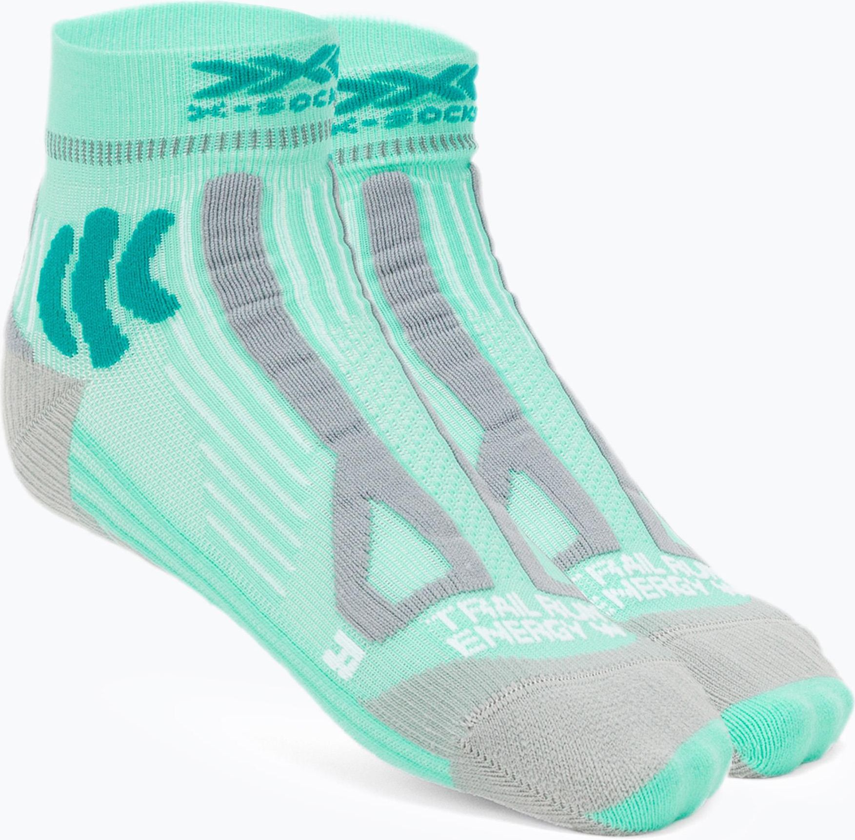 Skarpety Do Biegania Damskie X-Socks Trail Run Energy 4.0 Audrey Green/Pearl Grey - Ceny i ...