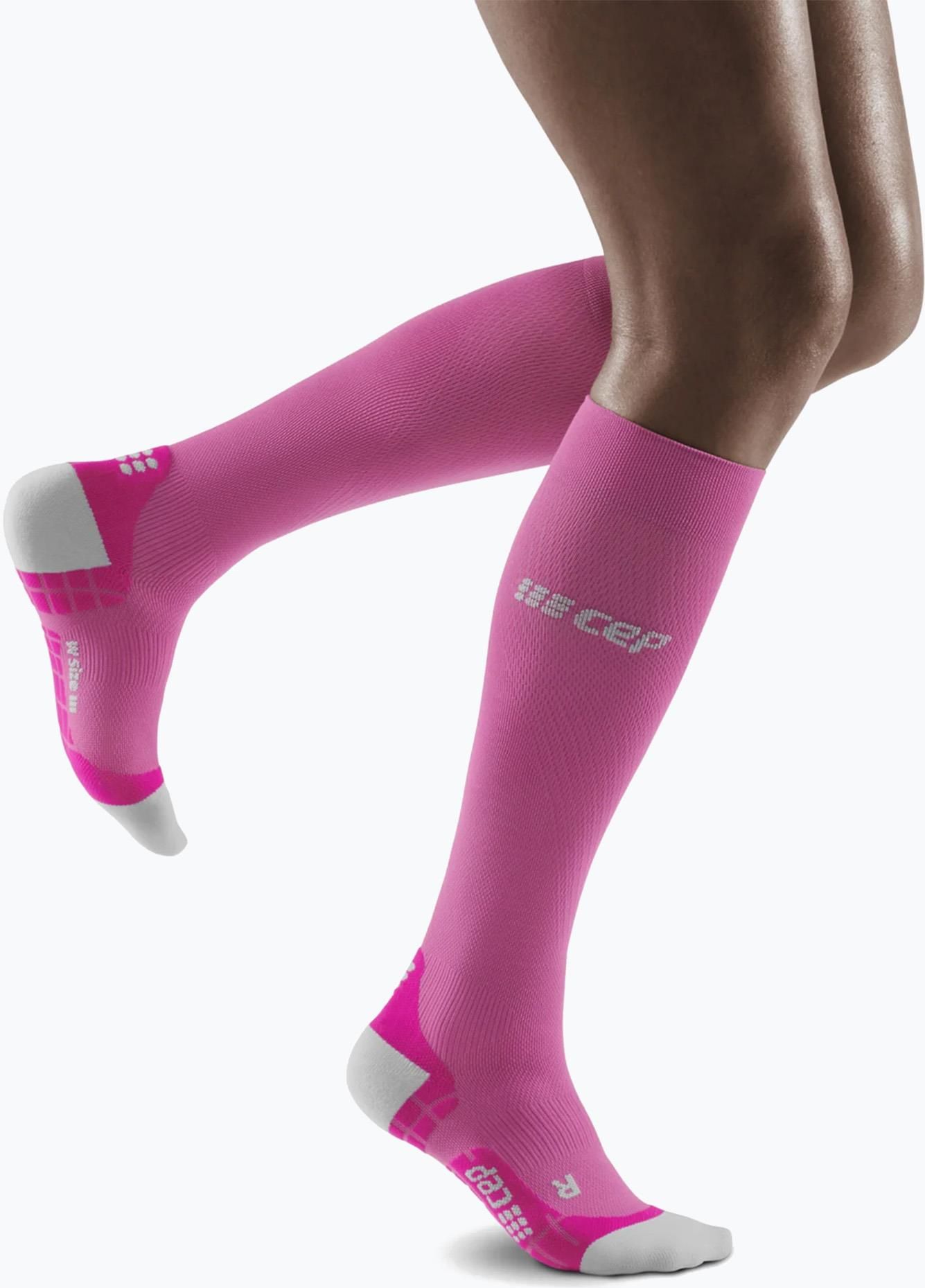 Skarpety Kompresyjne Do Biegania Damskie Cep Ultralight Pink/Dark Red ...
