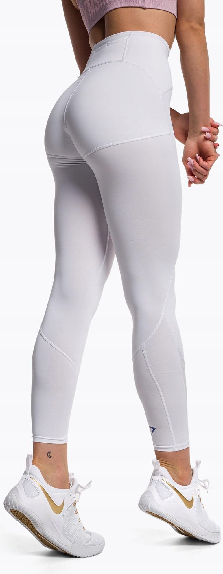 Legginsy Treningowe Damskie Gymshark Pulse White Blue M Ceny I Opinie
