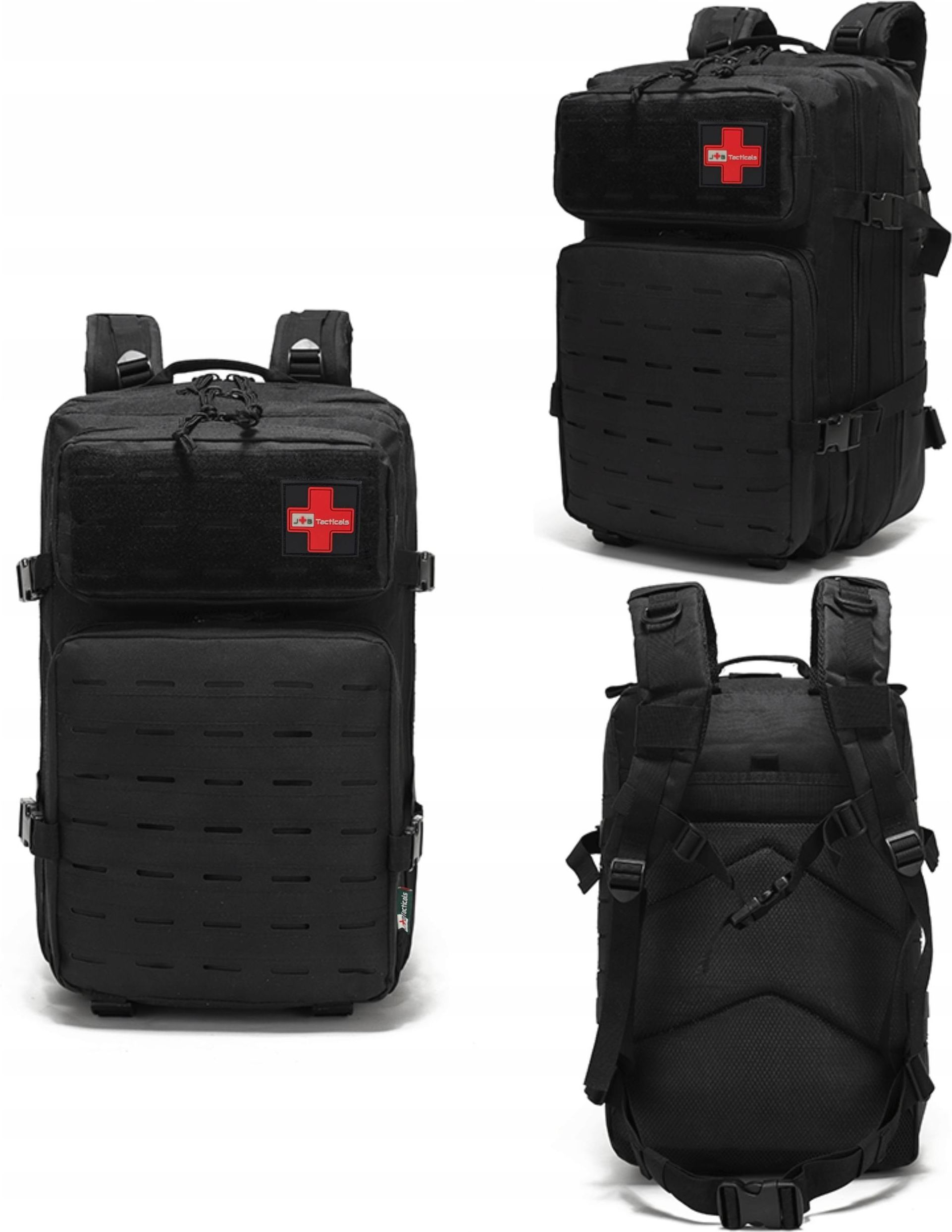 Plecak Czarny Taktyczny Plecak Wojskowy 45L Laser Cut Molle Militarny Turystyczny - Ceny i ...