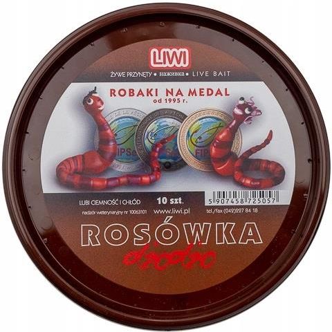 Robak Rosówka Świeża Liwi Opakowanie 10 Sztuk - Ceny i opinie - Ceneo.pl