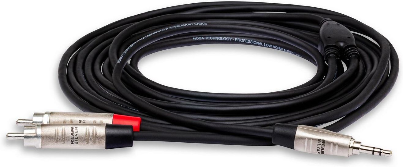 Hosa HMR-006Y Kabel wtyk Trs 3,5mm dwa wtyki Rca (cinch) 1,8m - Ceny i opinie - Ceneo.pl