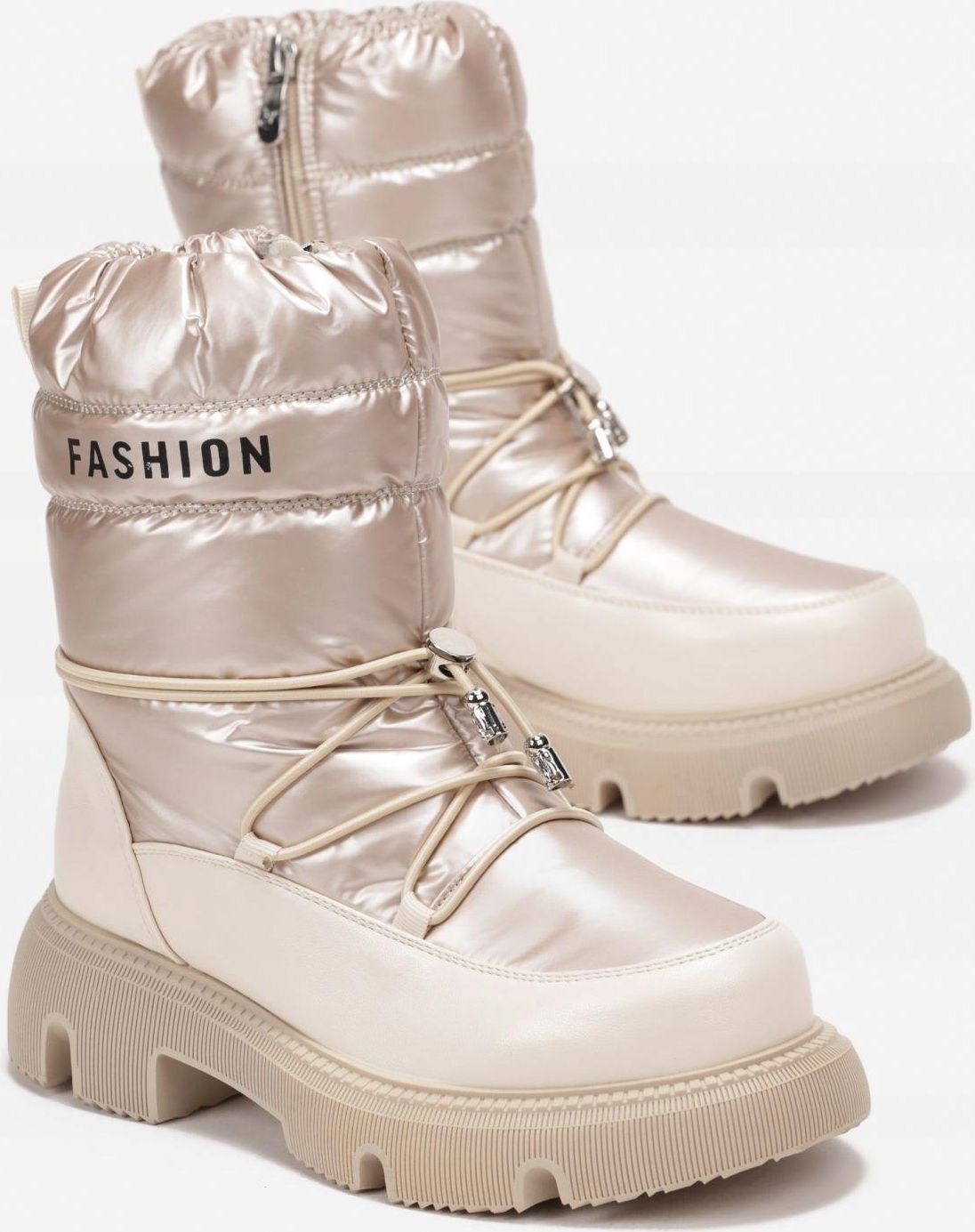 Born2Be Beżowe Śniegowce 35 Zima - Ceny i opinie - Ceneo.pl