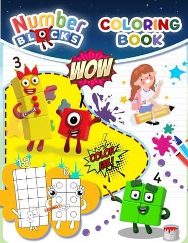 Coloring Number Blocks 1 to 100 WorkBook: Includes fun samples of ...