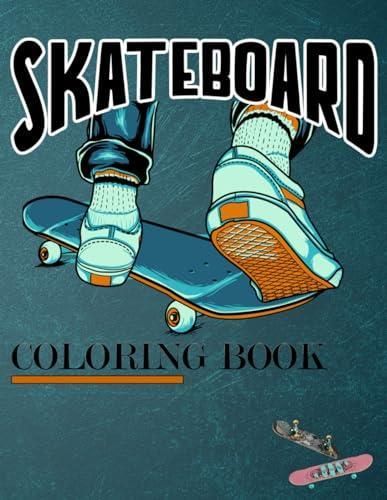 Skateboard Coloring Book: A Skateboarding coloring book for Kids ...