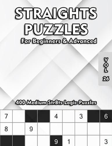 Straights Sudoku Variation Medium: Str8ts Puzzle Book with 400 Puzzles ...