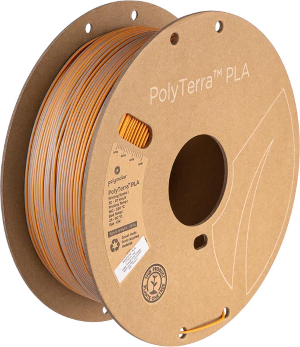 Filament Polymaker Polyterra Pla Dual Foggy Orange Grey Orange - Opinie ...