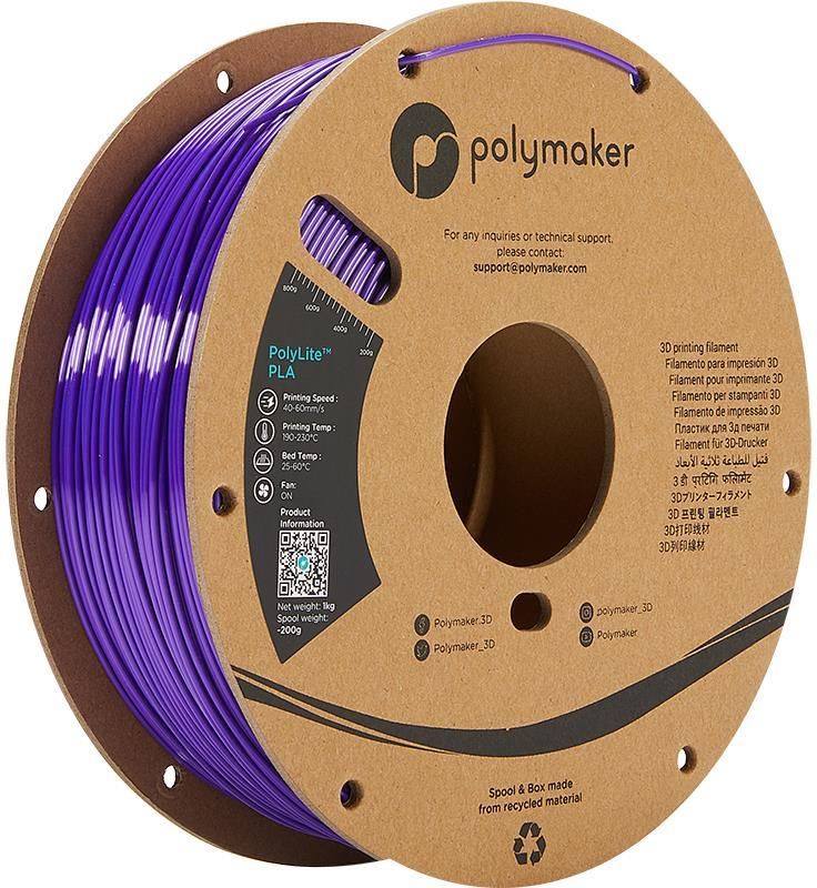 Filament Polymaker PolyLite Silk PLA Purple - Opinie i ceny na Ceneo.pl