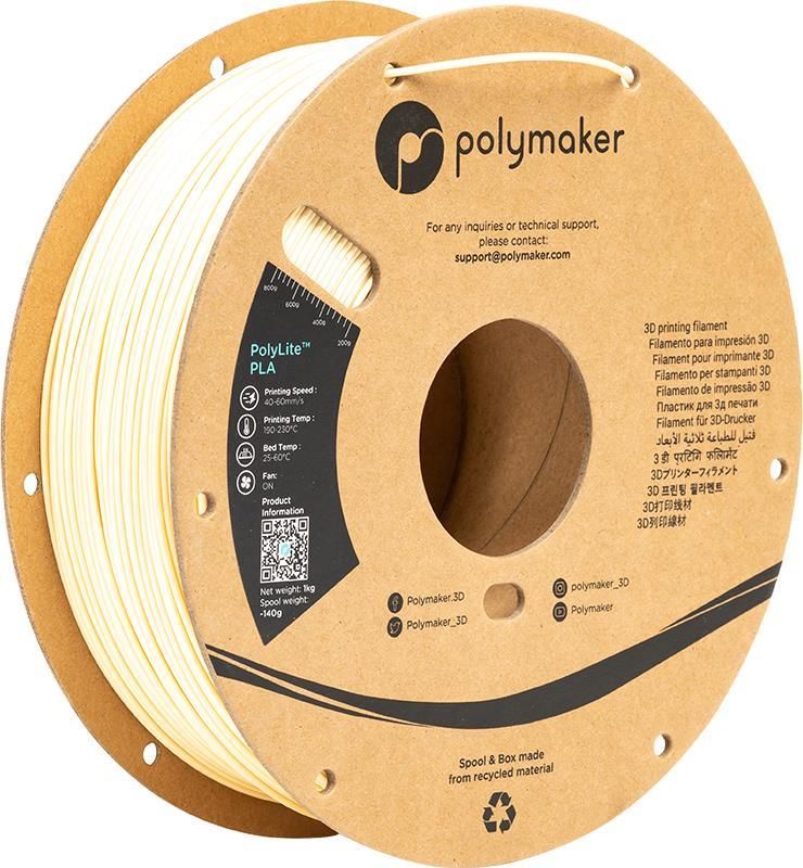 Filament Polymaker PolyLite PLA Cream - Opinie i ceny na Ceneo.pl