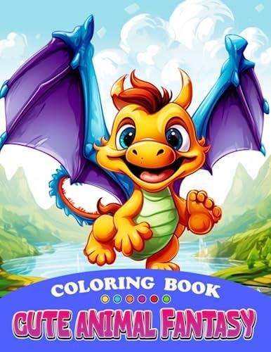 Cute Animal Fantasy Coloring Book: An Enchanting Adventure into a World ...