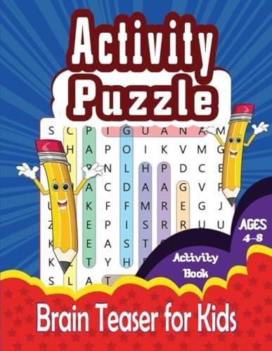 Activity Puzzle Brain Teaser for Kids Ages 4-8: Mazes, Word Search ...