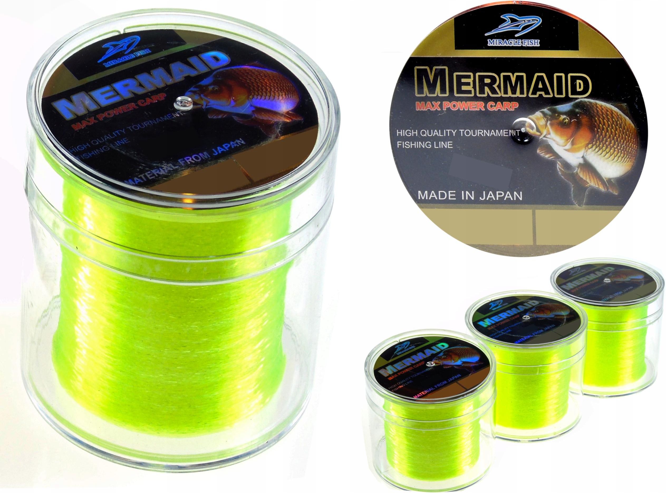 Miracle Fish Żyłka Mermaid Carp 0,22mm 11 Kg 500M Fluo Japan MMPCF022 ...