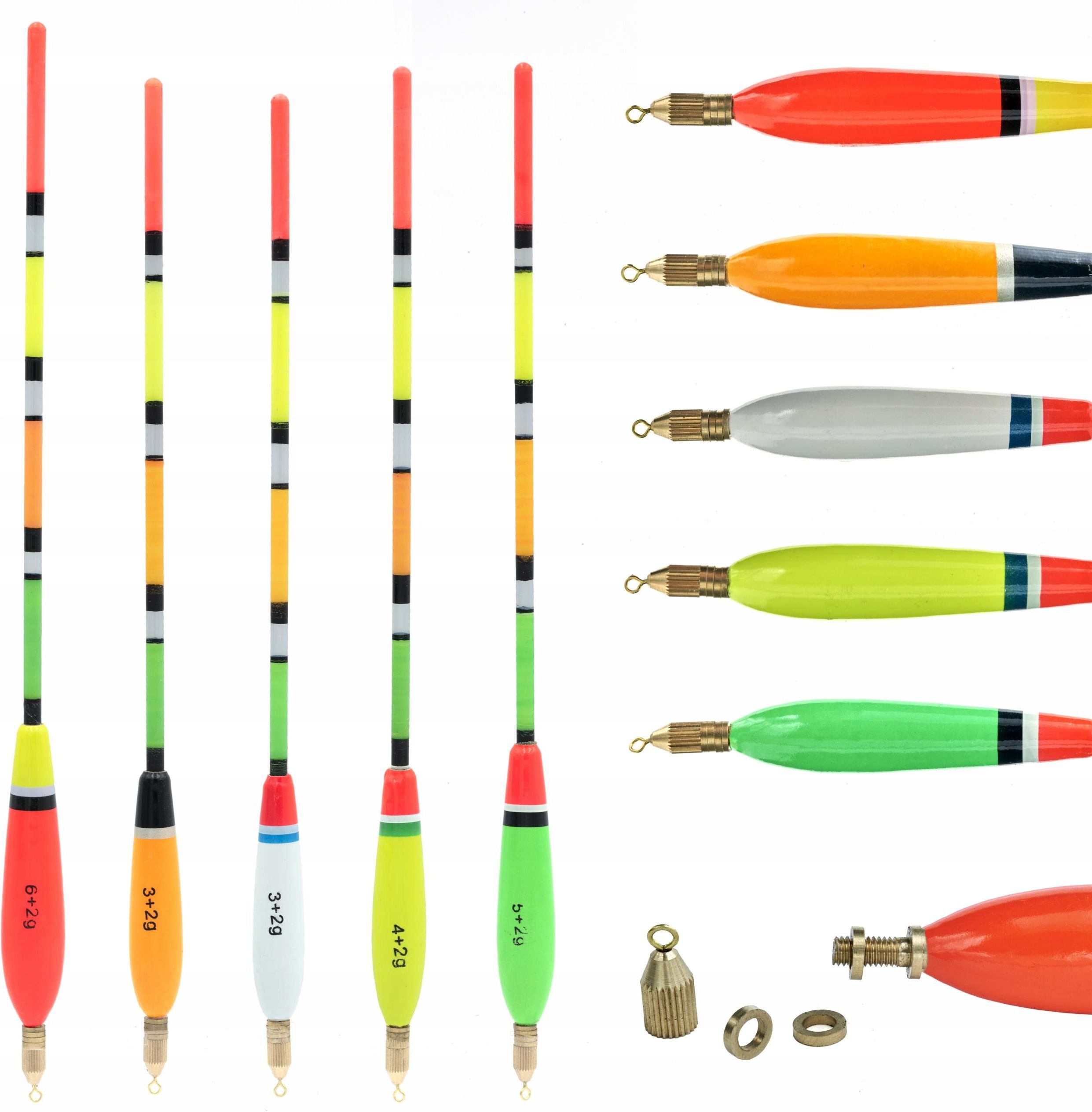 Miracle Fish Zestaw 5 Spławików Przelotowych Balsa 3 4 6+2G WEDKUJ24178 ...