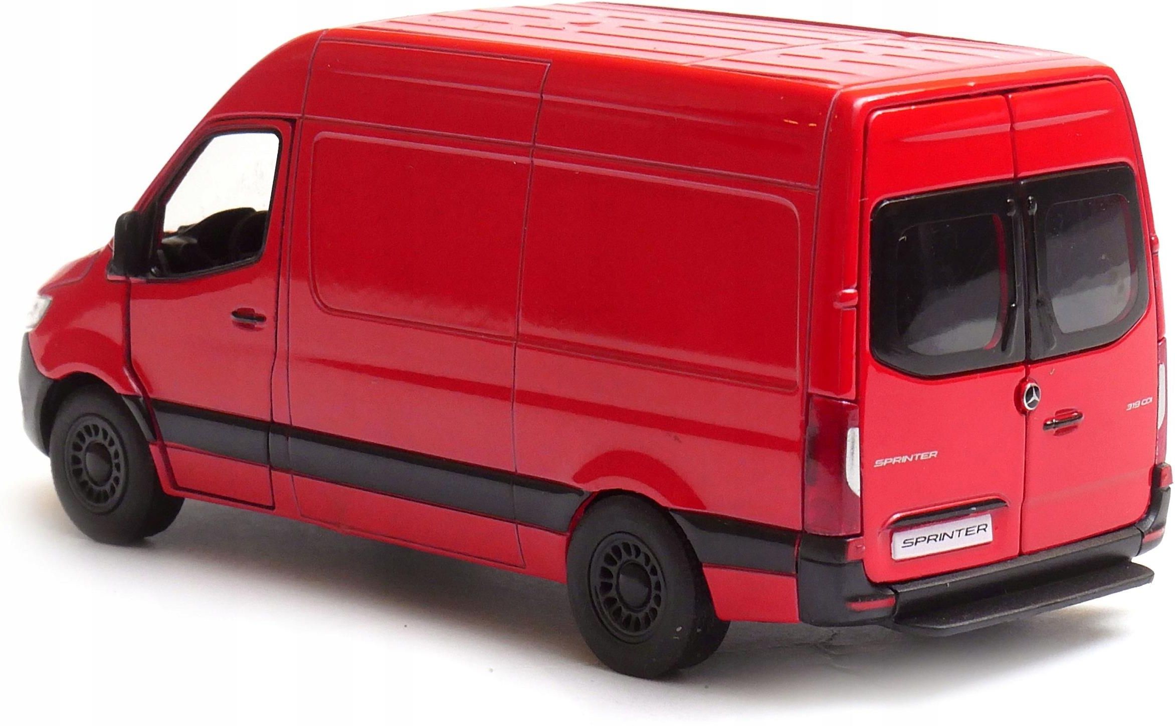 Kinsmart Mercedes Benz Sprinter 1:34 Model Czerwony KT5426D - Ceny i ...