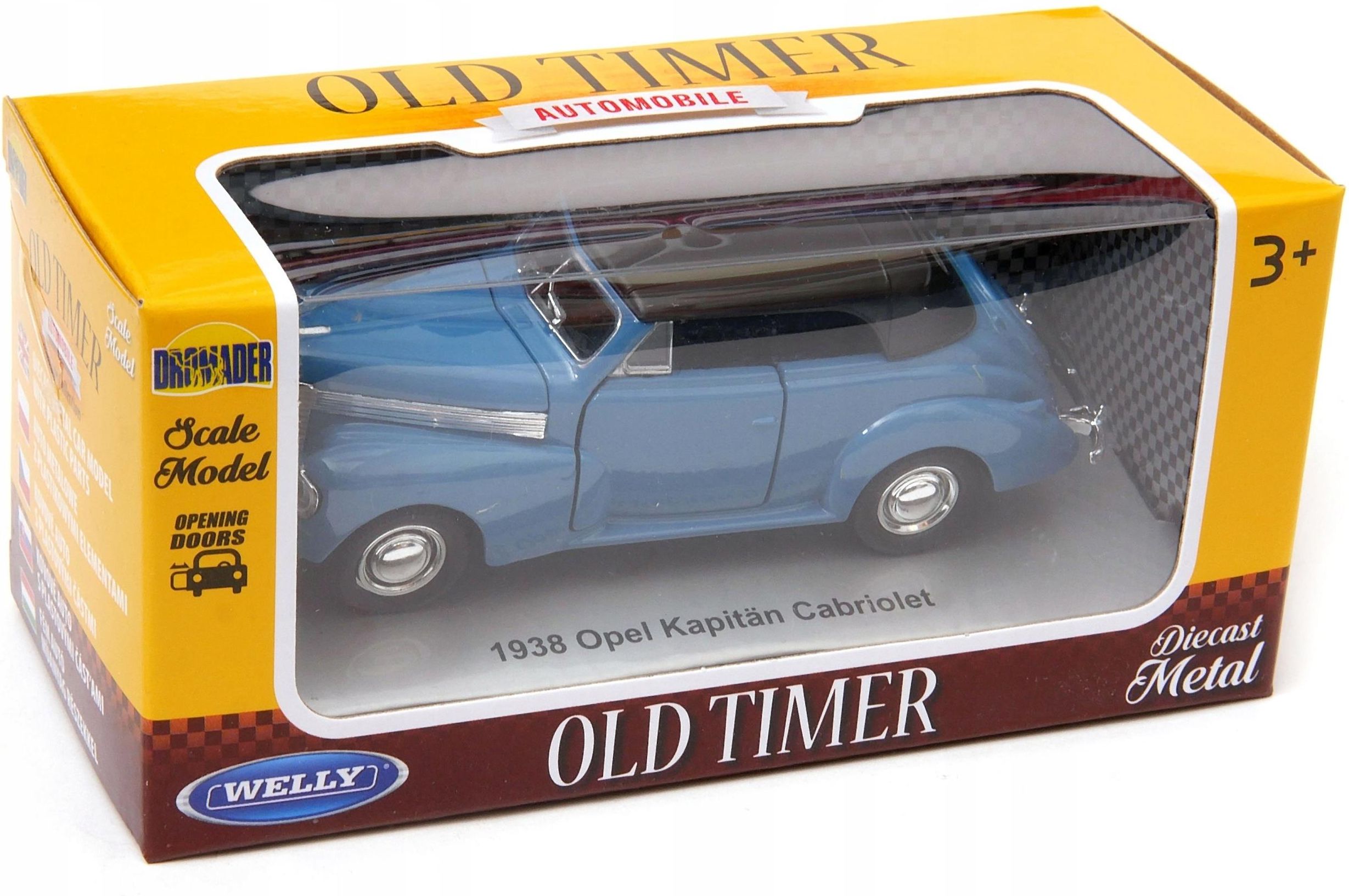 Welly Opel Kapitan 1938 Cabriolet 1:34 Ct Niebiesk 43785HBLUE - Ceny i ...